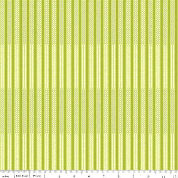 Here Comes the Sun Stripes Lime | Riley Blake Designs